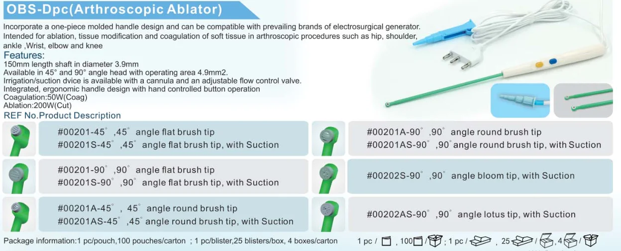 Orthopedic Electrode Coagulation Arthroscopy Arthroscopic Ablator ...