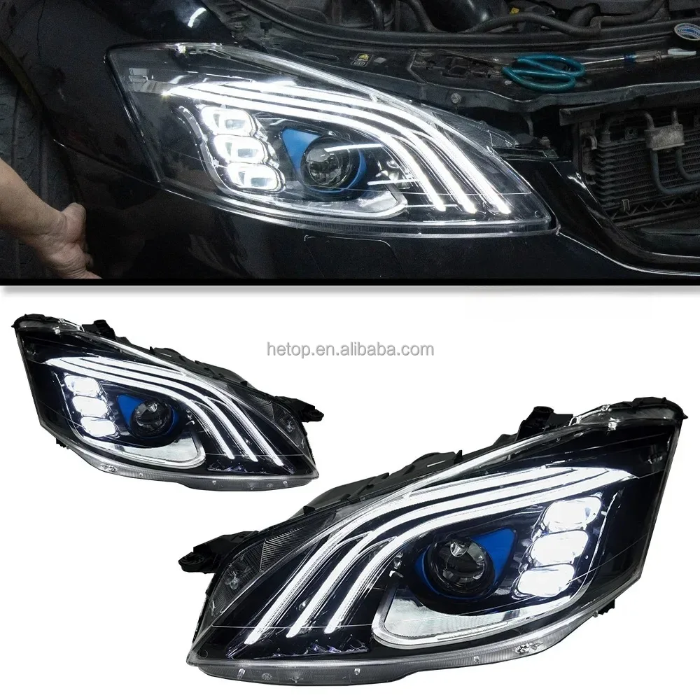 HETOP W221 2005-2013 S Class DRL Upgrade Turn Signal Modified Assembly ...