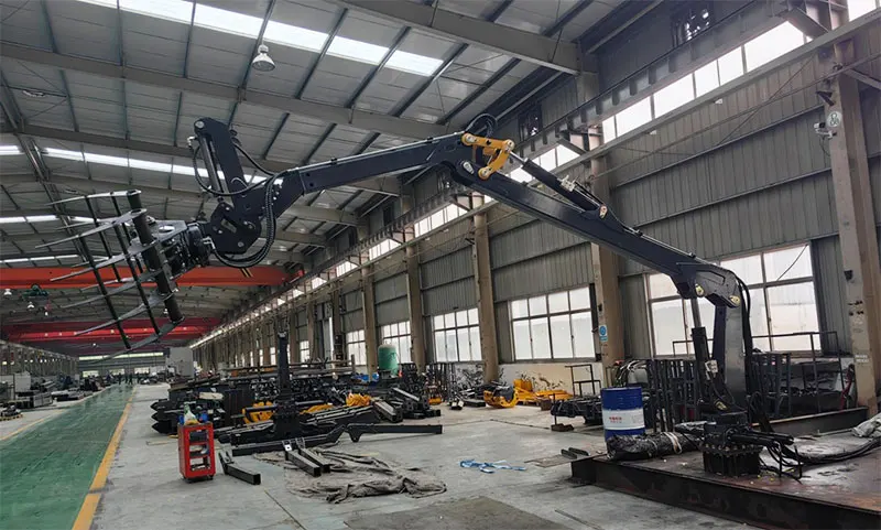 Direct Manufacturer Timer Log Grab Crane Mounted on ATV or Trailer ...