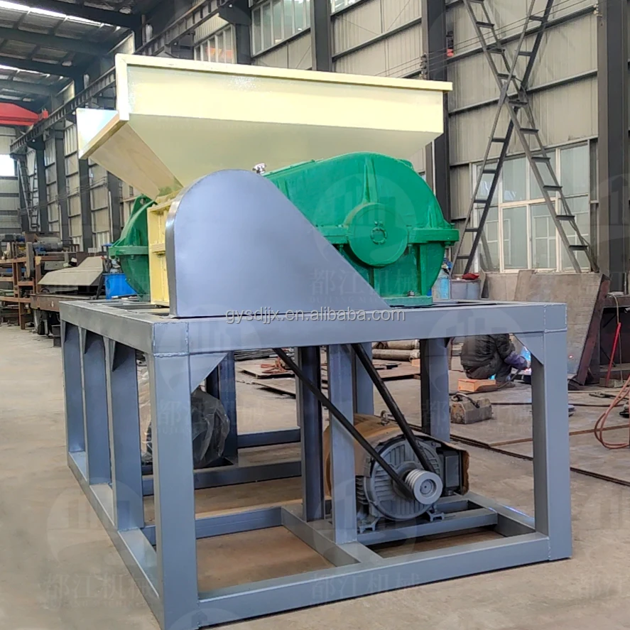 75hp 45kw Double Shaft Cardboard and Pet Plastic Bottle Shredder ...