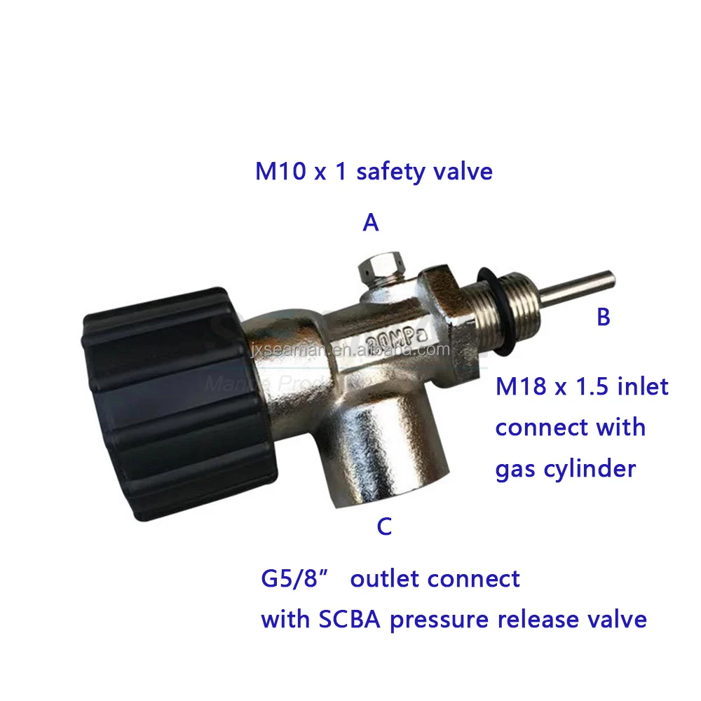 Scba Cylinder Valve High Pressure First Valve Air Respirator ...