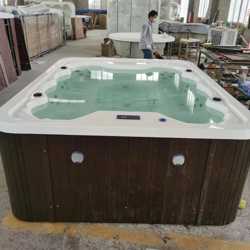 Outdoor Hot Spring Spa Soaking Pool Adult Bathtub Large Pool Rooftop ...