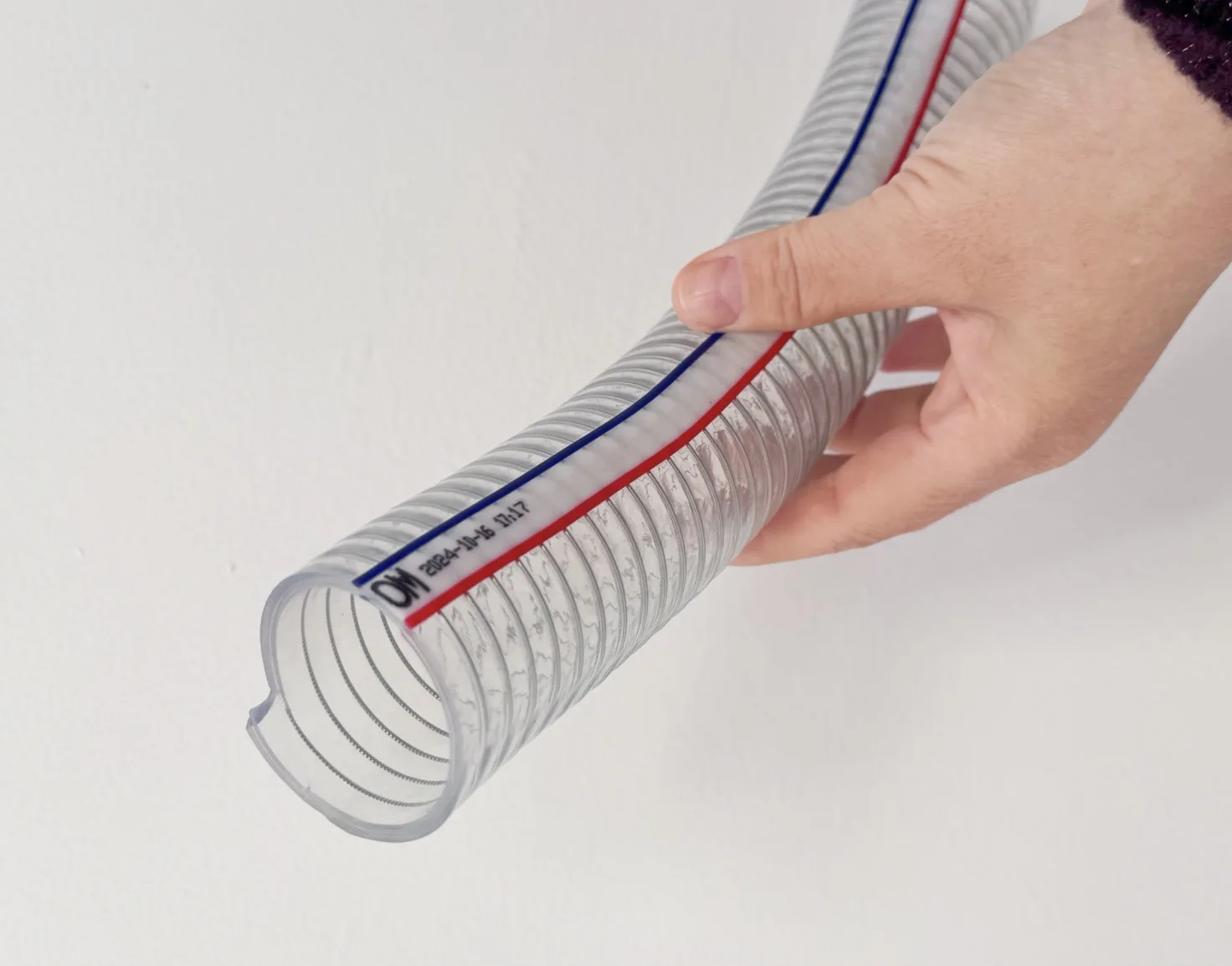 PVC Flexible Spring Spiral Hose Transparent Water-absorbing Hose ...