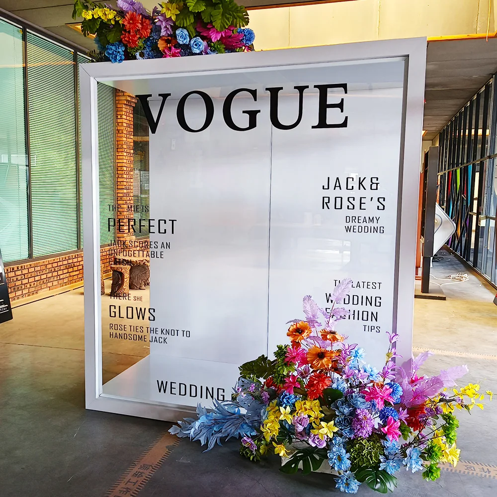 Custom Design Magazine Photo Booth Box for Events