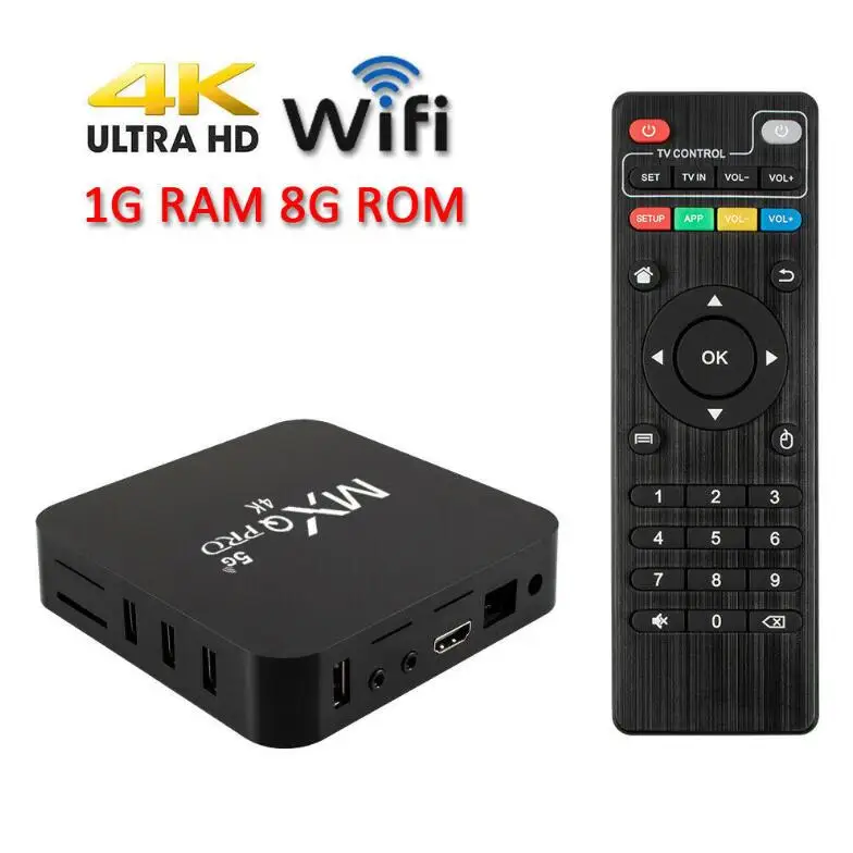 Custom OEM High Quality MXG PRO TV Box - Android 4K Smart TV
