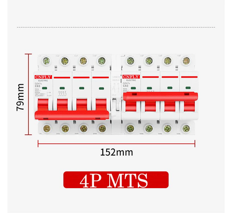 Dual Power Interlock MCB - Reliable Manual Transfer Switch