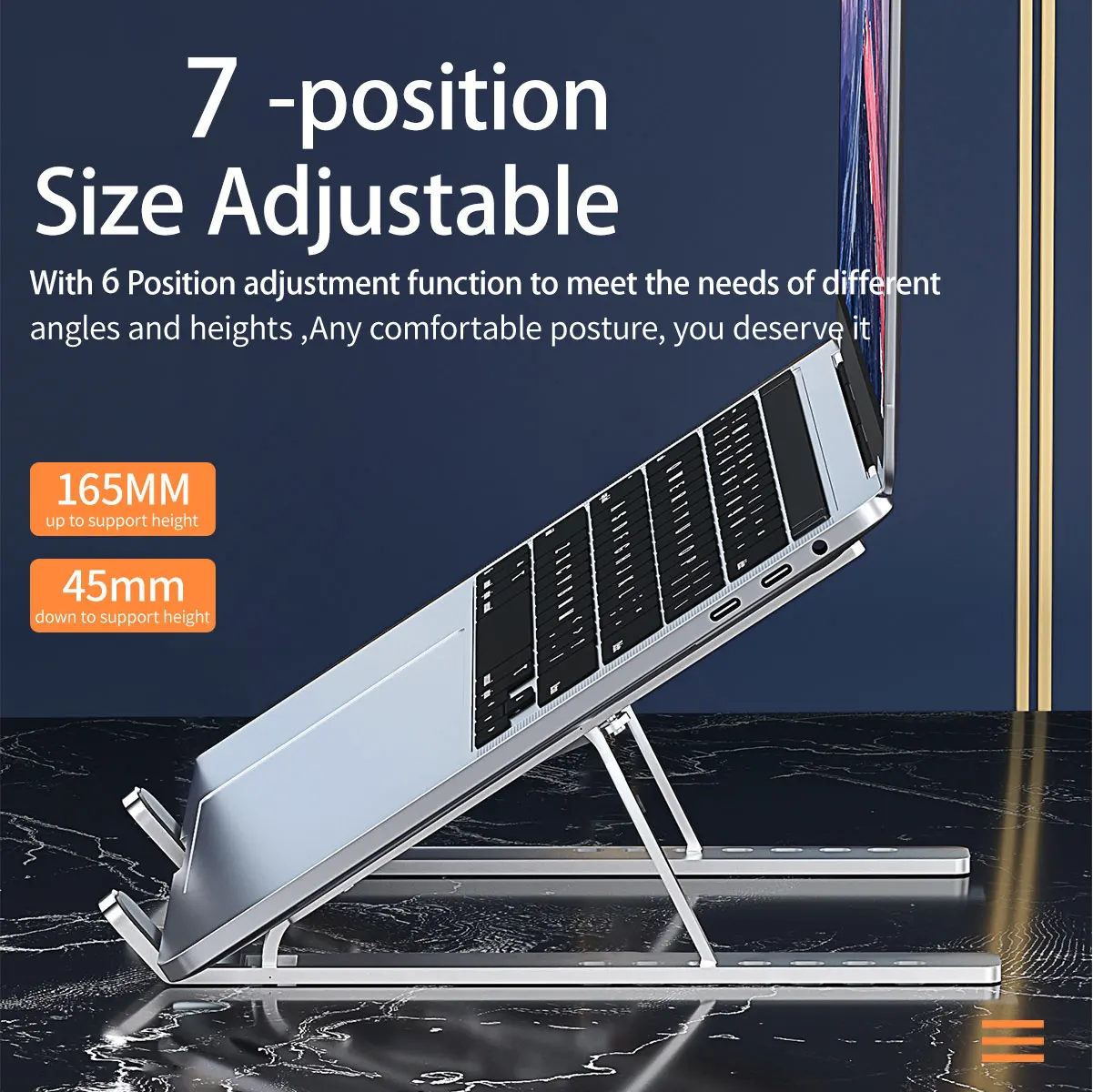 Cooler Laptop Desk Stand Adjustable Laptop Extension Stand Foldable ...