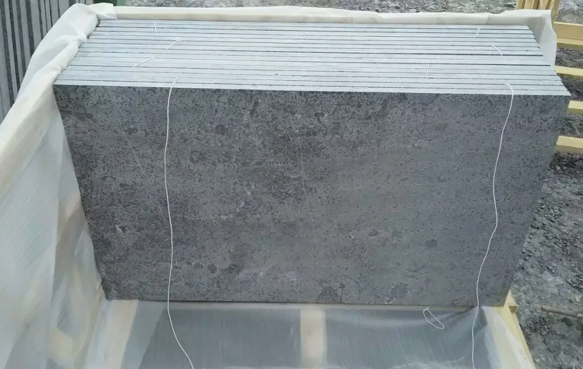 Antique Flamed Blue Limestone Pavers Honed Stone Tiles For Outdoor ...