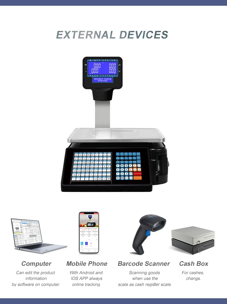 Balanza Digital Weight Machine Bascula 30kg Smart Weighing Scales Fruit ...