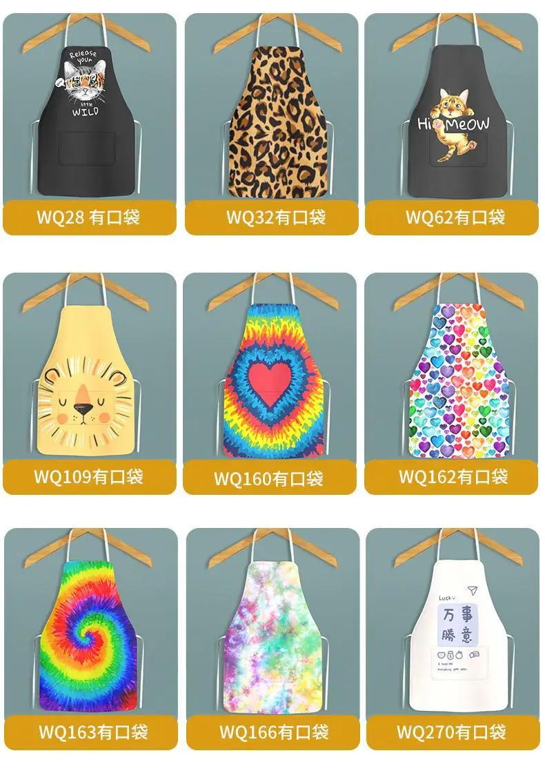 Waterproof Aprons Kitchen - Adjustable Bib Soft Aprons