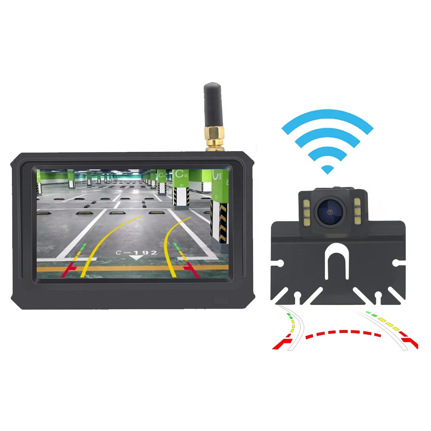 dynamic guideline wireless backup camera system w wireless inbuilt 4 ...