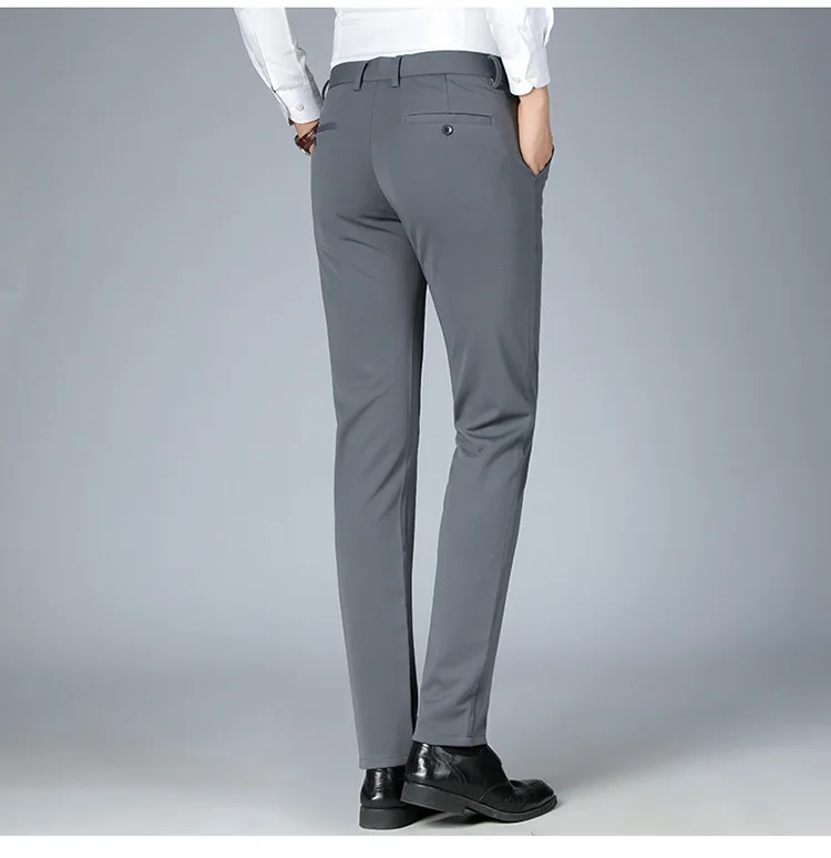 Men's Business Suit Pants - Formal Office Gentleman Trousers