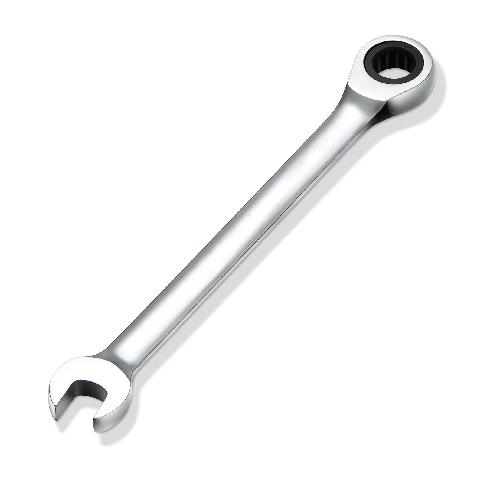 17mm Metric Matt Finish Ratcheting Wrench Chrome Vanadium Steel 12pt ...