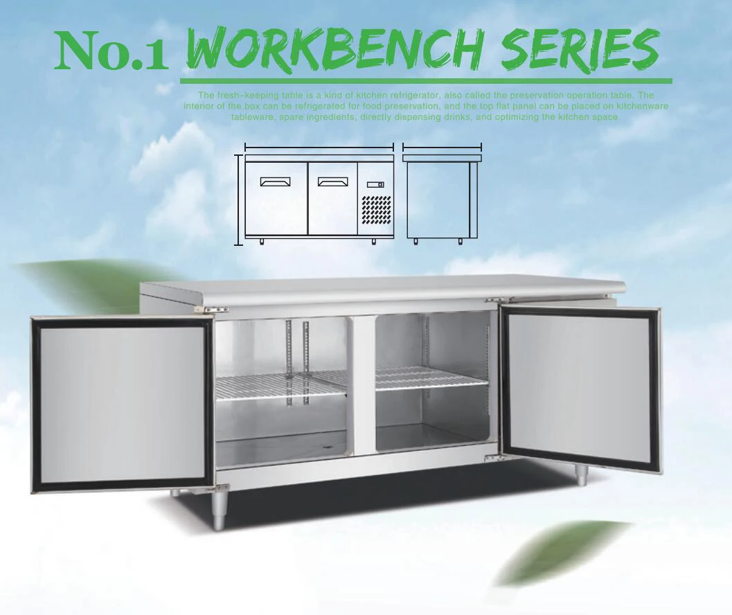 R120 Commercial Restaurant Worktable Refrigerator - Fresh-Keeping Table