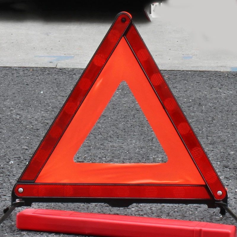 Car Reflector Triangle Road Traffic Vehicular Sign Folding Car Warning ...