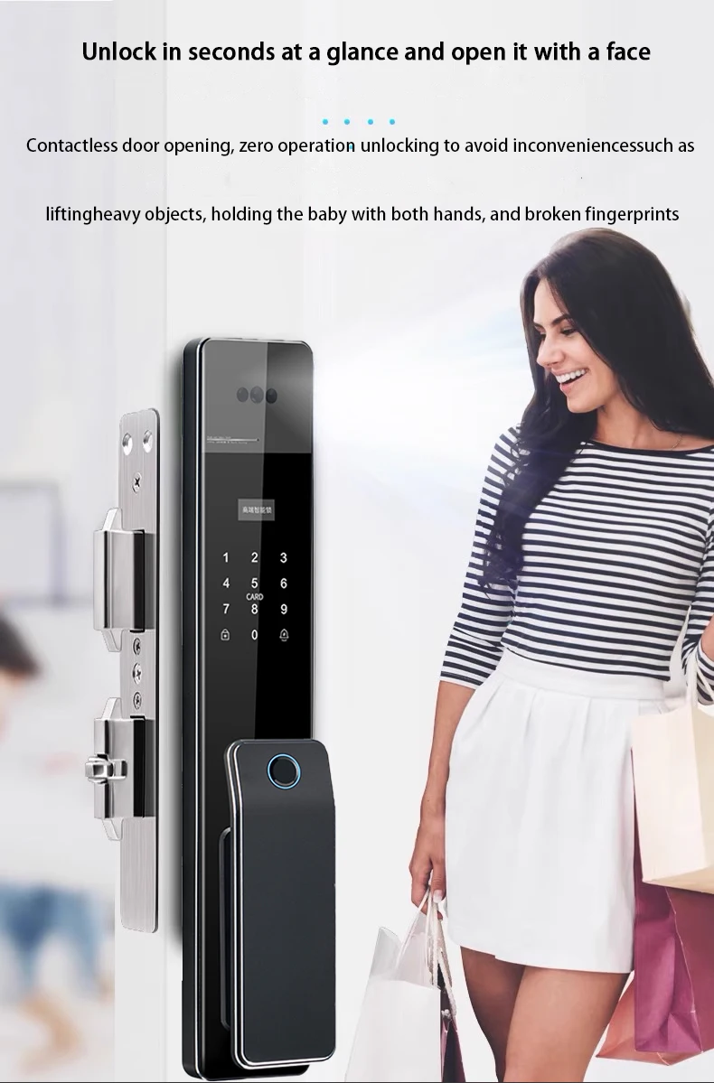 Popular Design Automatic Door Lock Keyless Entry System Camera Home ...