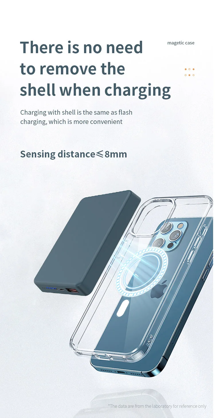 New Product Portable Magnetic Wireless Charging Mini Mobile Power Bank ...