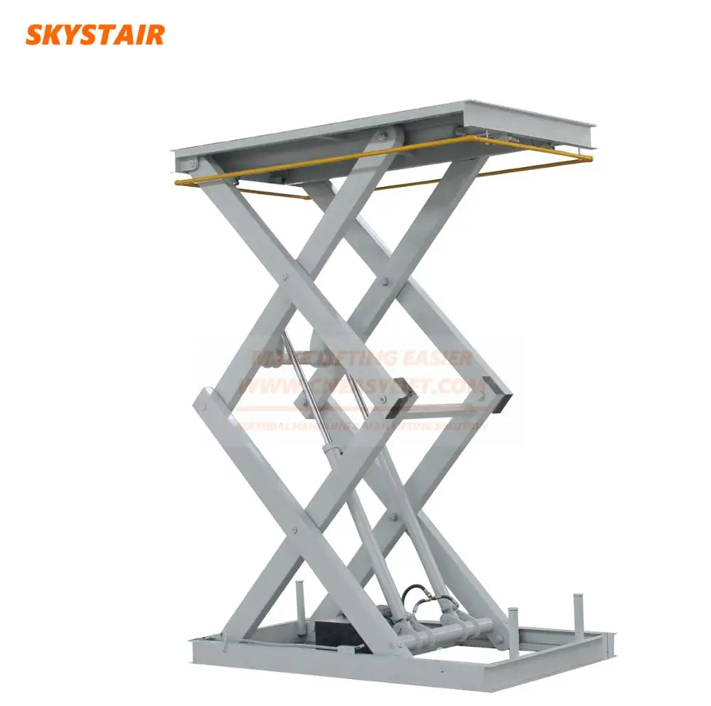 Warehouse scissor lift platform table raising platform lift sissor lift ...