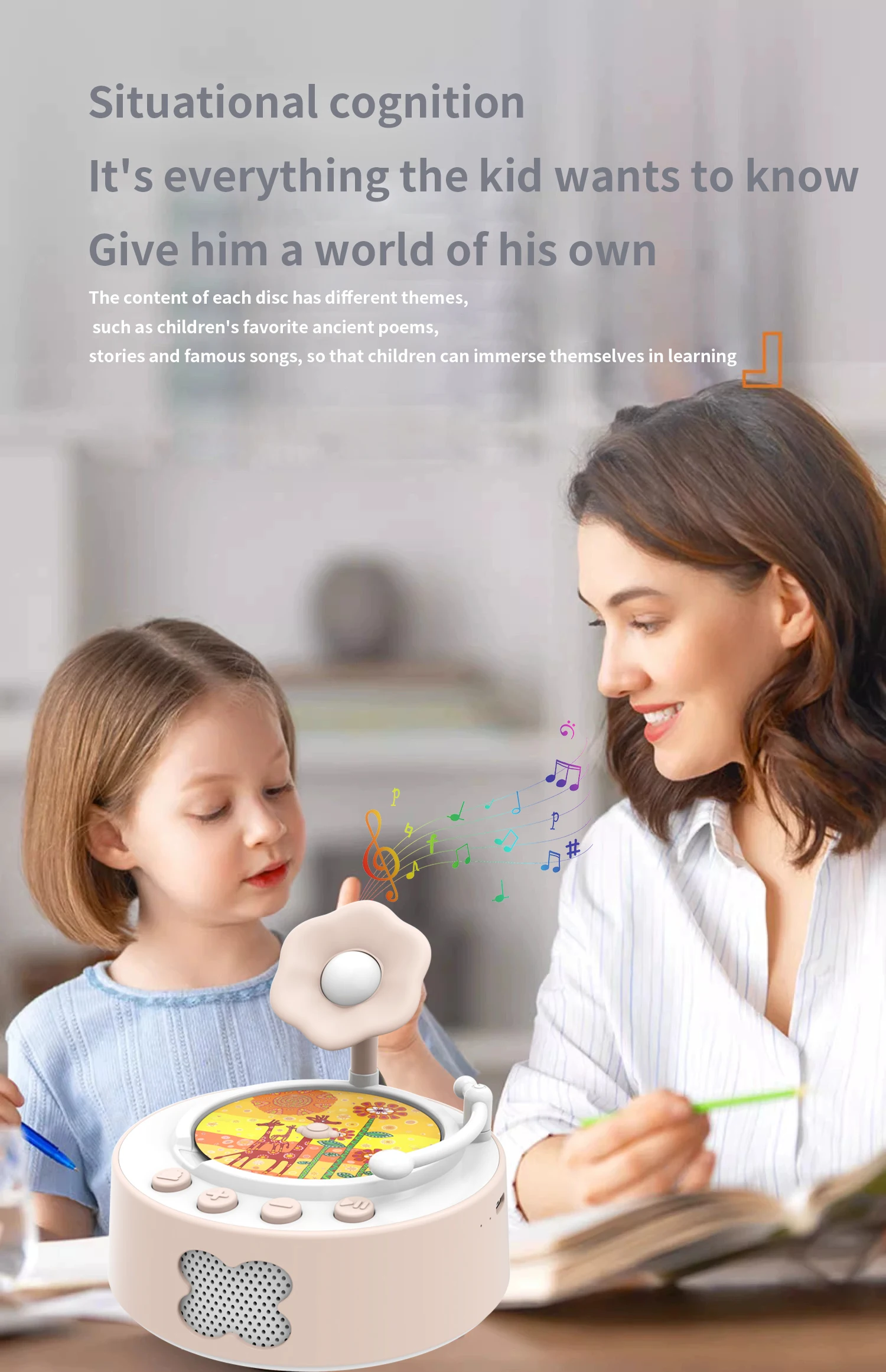 Oem Interactive Story Machine For Early Education Baby Talking Story ...