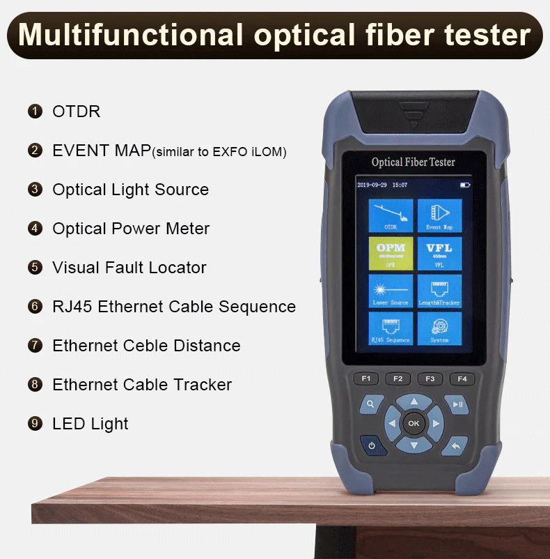 Wholesale Live Test Mini Otdr 9 En 1 Otdr Novker 3200 NK3200D Fiber ...