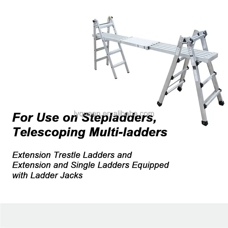 6ft to 9ft Aluminum Telescoping Work Planks - 250 Lb Capacity