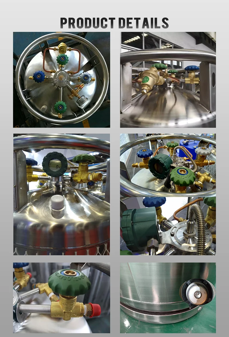 Liquid Oxygen Nitrogen Argon Carbon Dioxide Natural Gas Dewar Stainless ...
