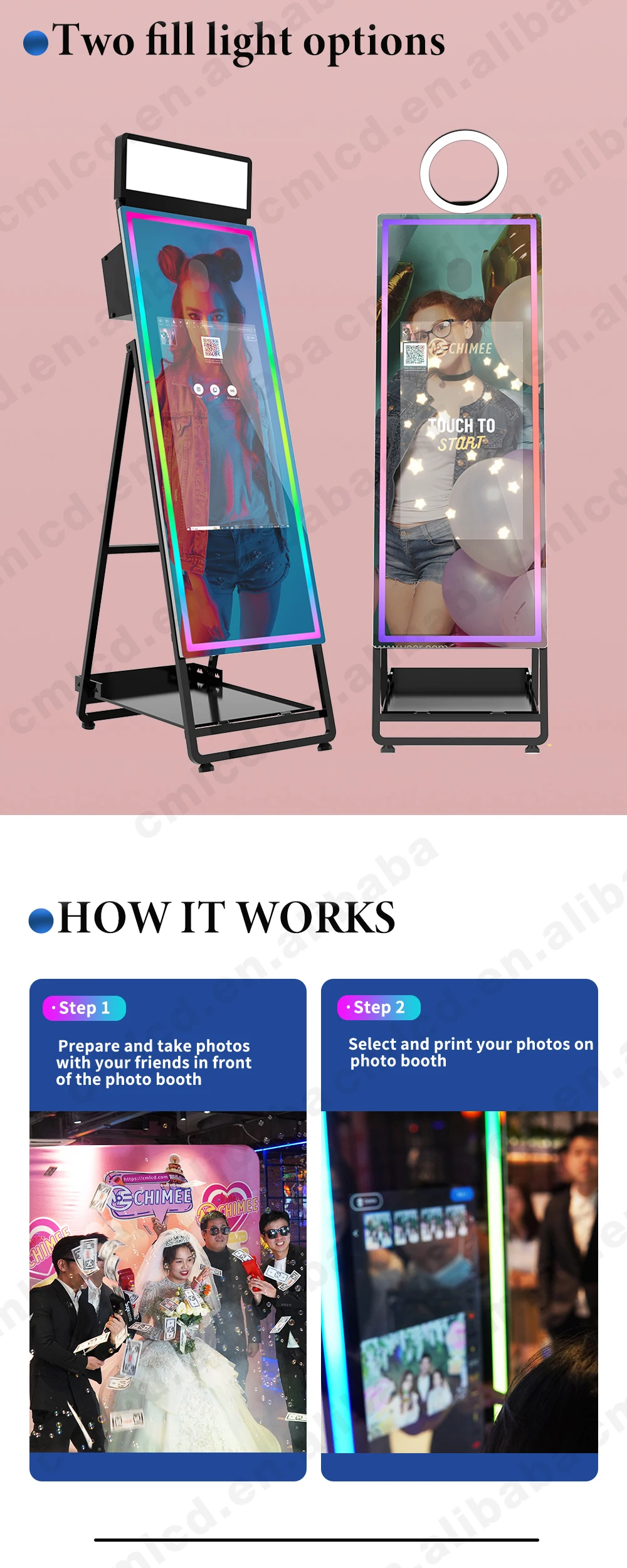 Mirror Photo Booth Authentic 32 Inch Hd Touch Screen 62 Inch Large ...