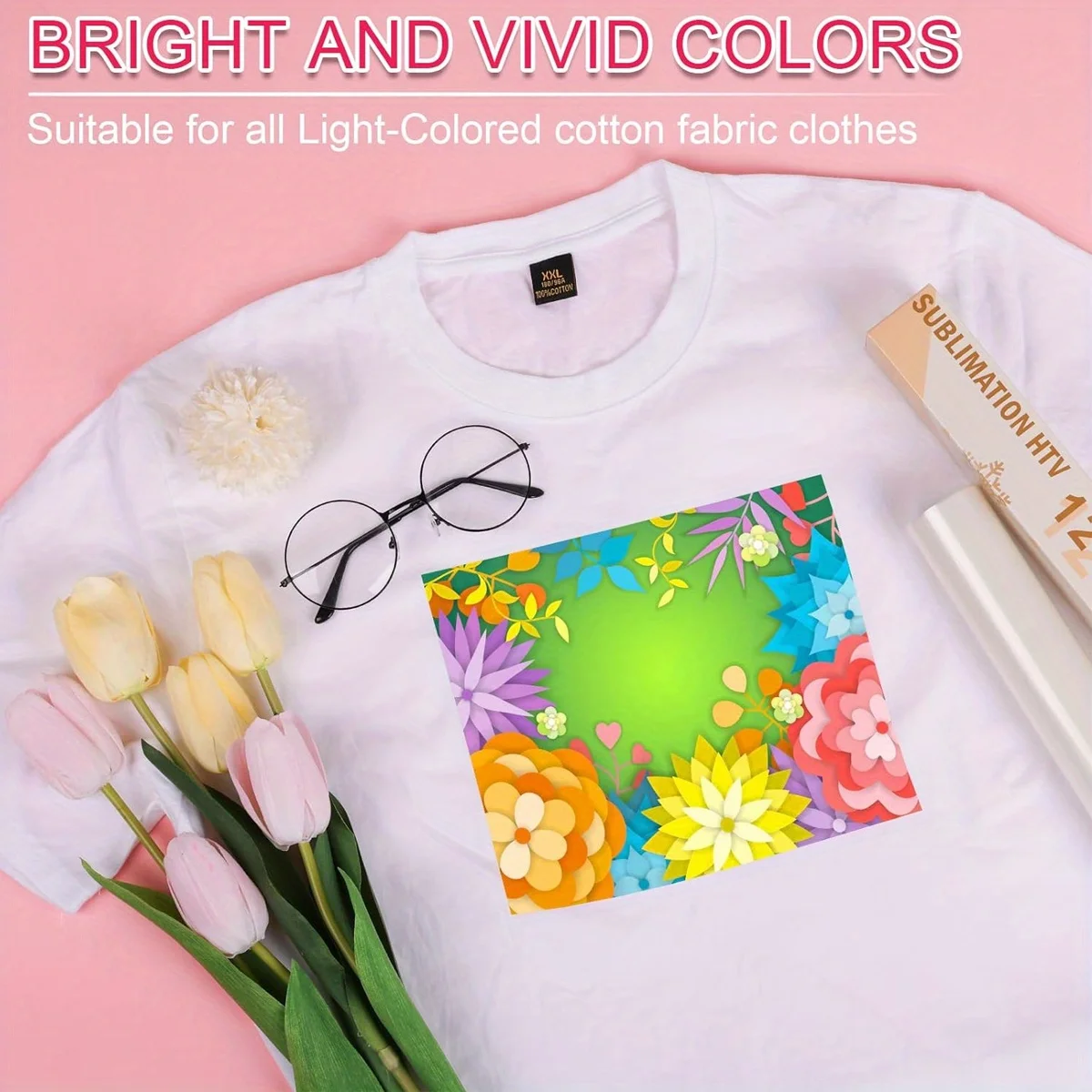 Sublimation Htv For Dark/light Fabric - 12in X 8ft Blanks Matte ...