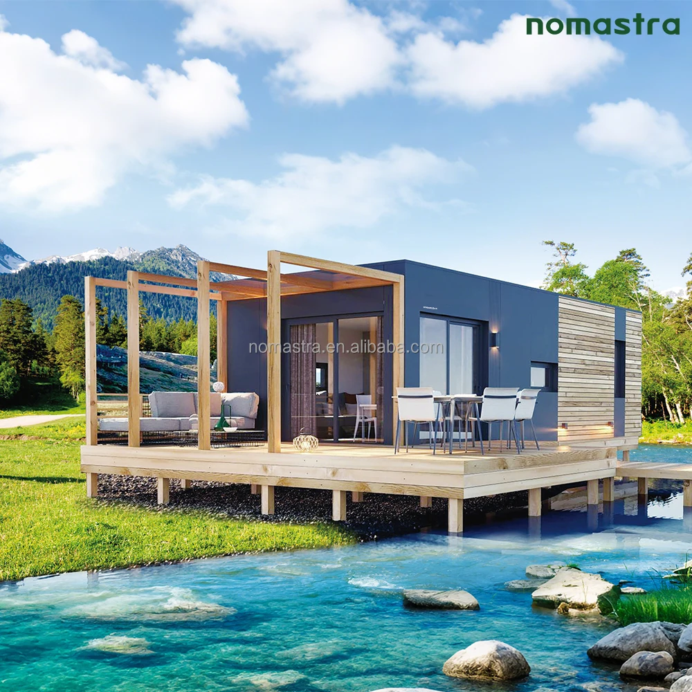 Prefab Resort Cabins with Modern Design and Quick Installation Light ...