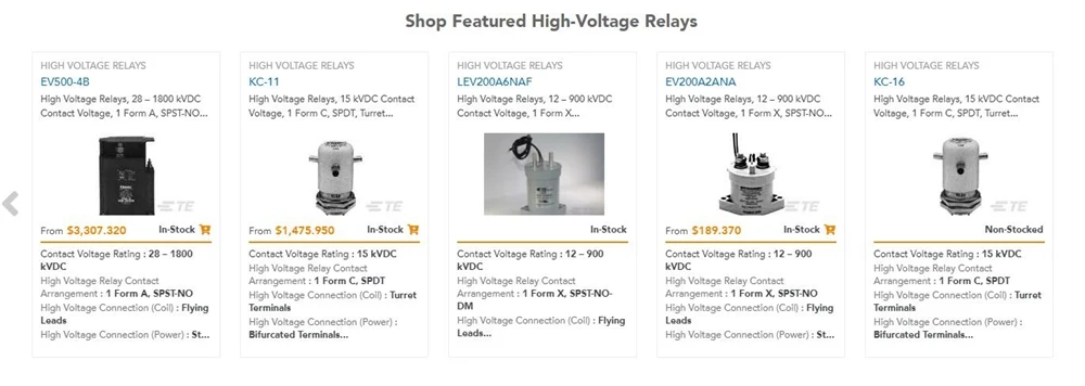 High Voltage Dc Contactor Lev100a5ang - Buy Lev100a5ang,Automotive High ...