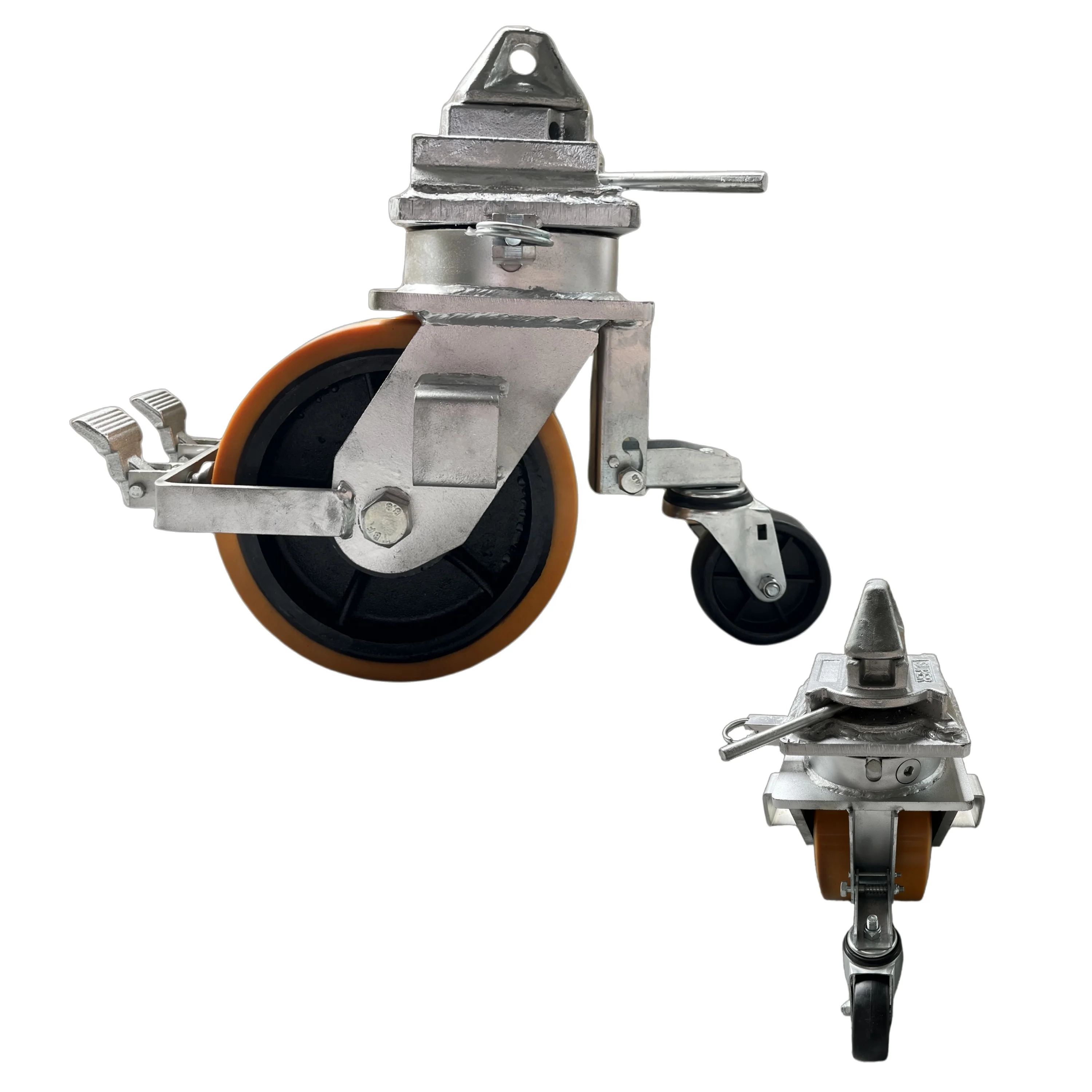 Ss Dual Wheels Iso Shipping Container Casters Wheels 150 200 250 300 Mm ...