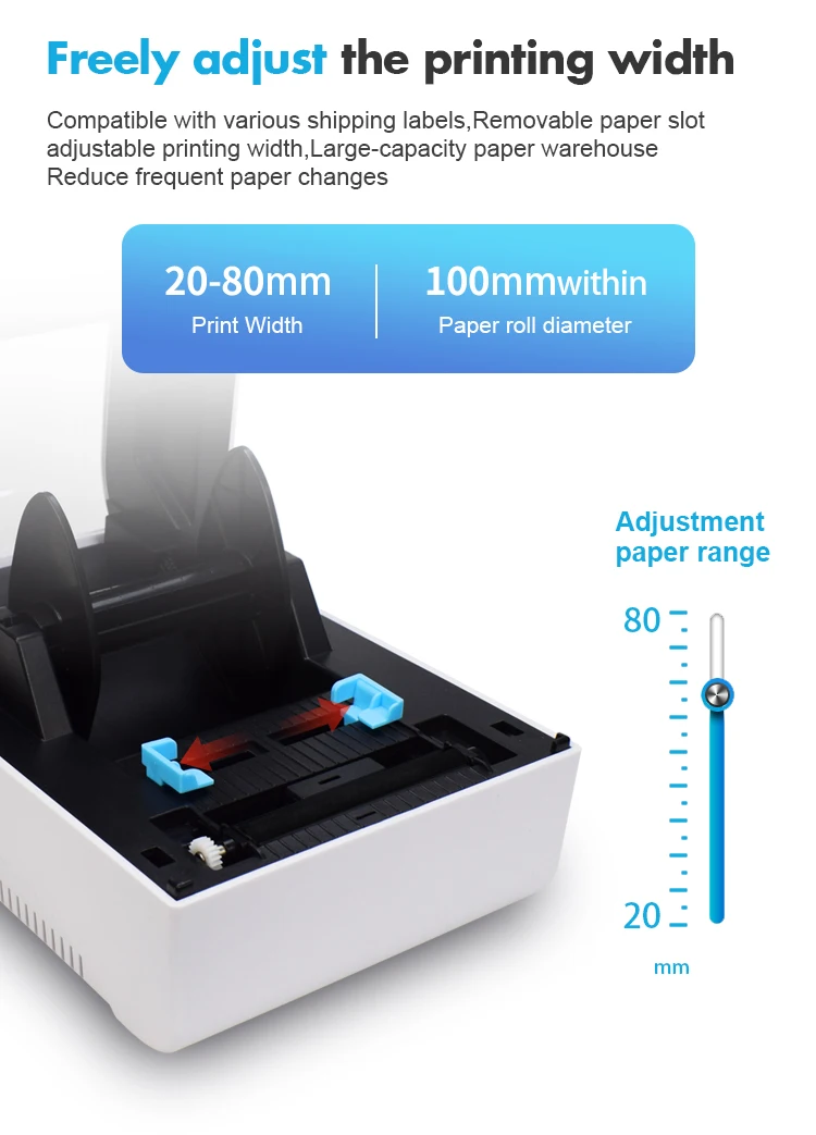 Desktop Receipt Thermal Barcode Printer Sticker Android Ios Label ...