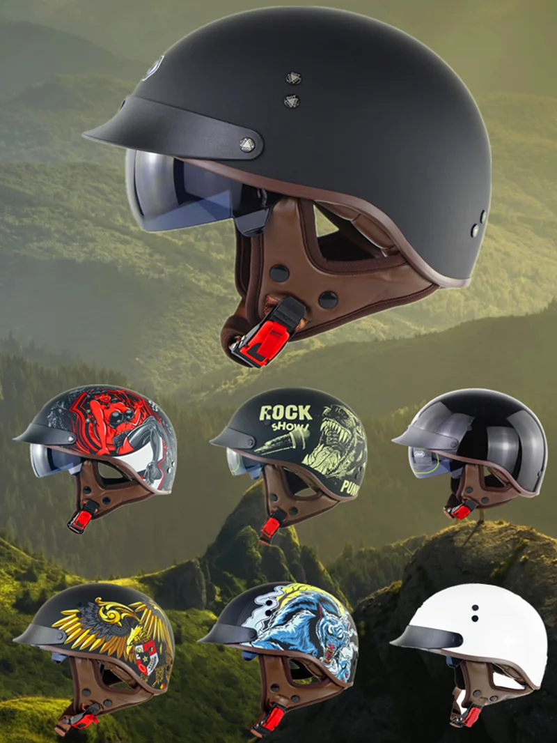 Superior Quality Motorcycle Helm Half Face Dot Helmet For Motor Ece ...