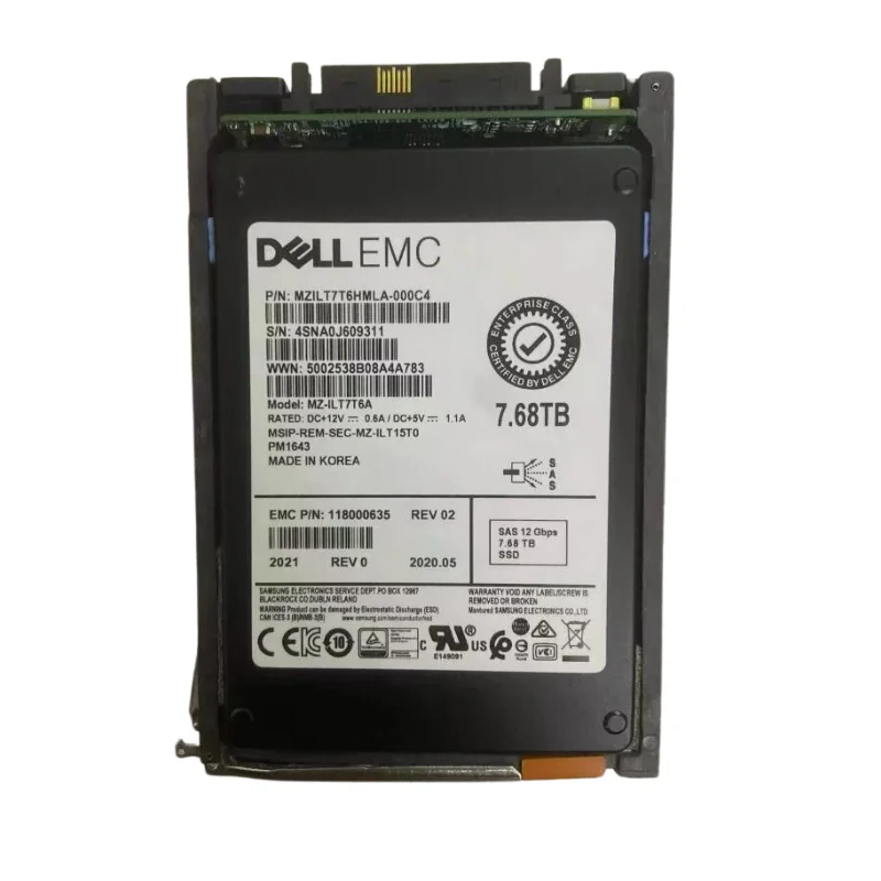 005053080 005053081 005052923 Dell Powerstore 7.68 Tb Nvme Disk Drive ...