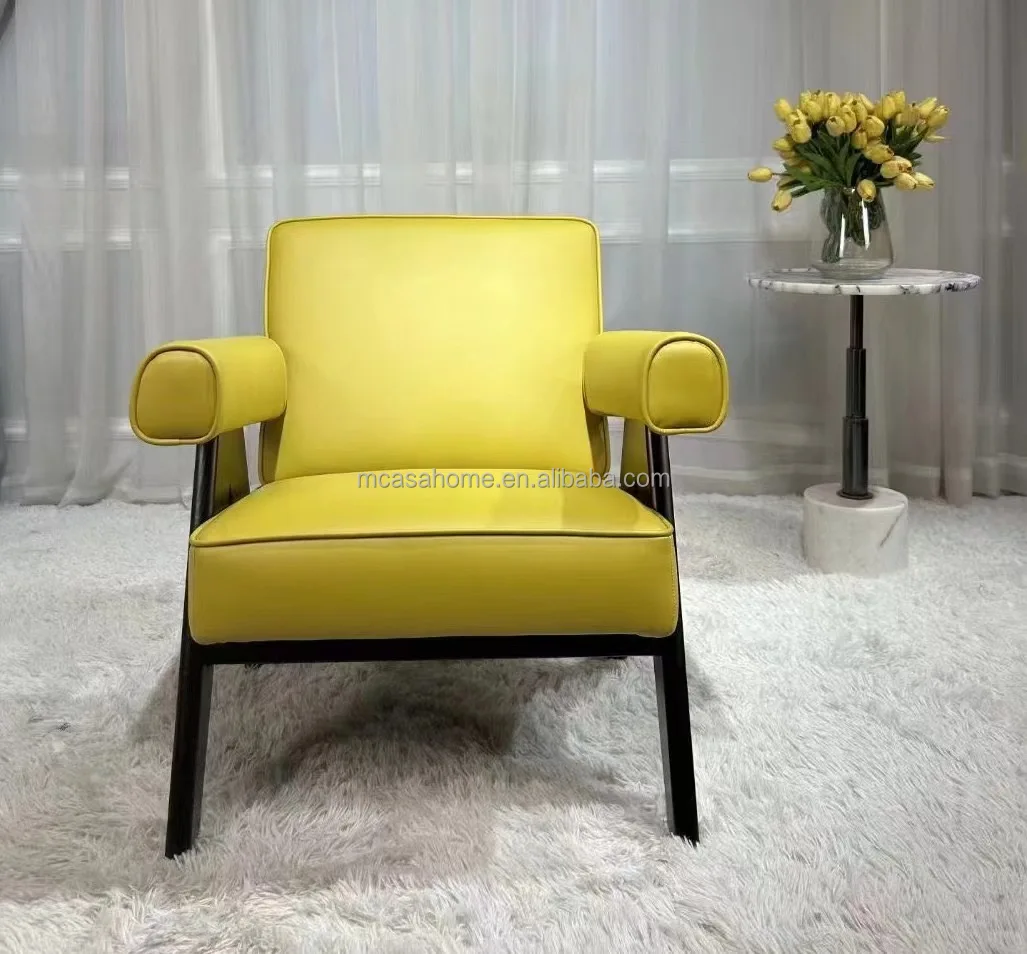 Wabi Sabi Modern Wooden Chair Japandi Lounge Leisure Home Accent Arm ...