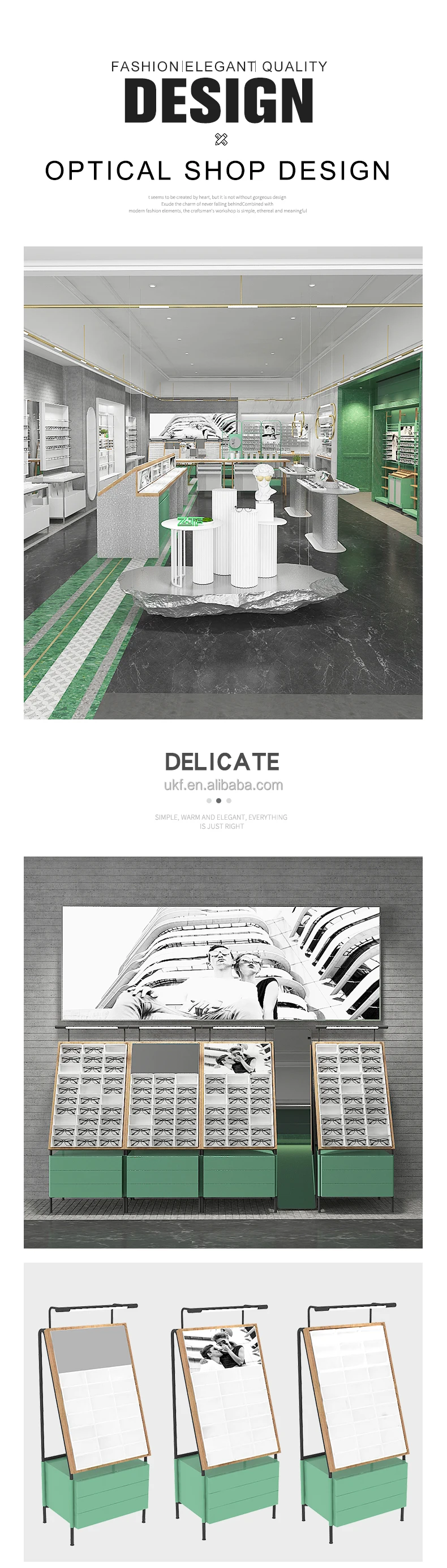 50 Pairs Optical Frame Display Stands,Wall Mounted Optical Furniture ...