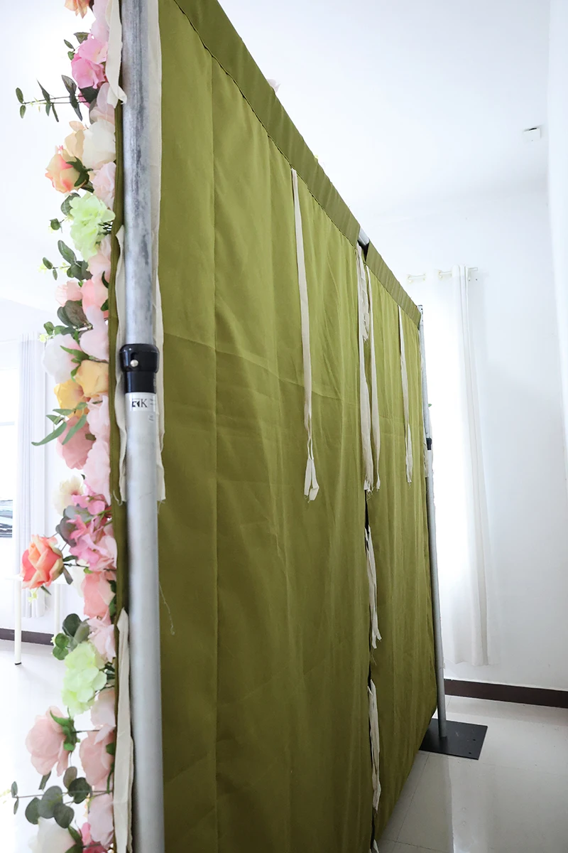 New Handmade Fabric Backing Roll up Design Artificial Colorful Wedding ...