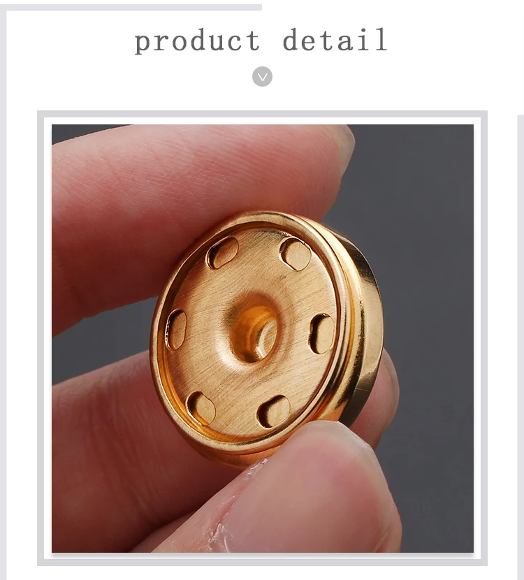 Metal Button Invisible Snap Fastener Coat Shirt Circular Snap Button ...