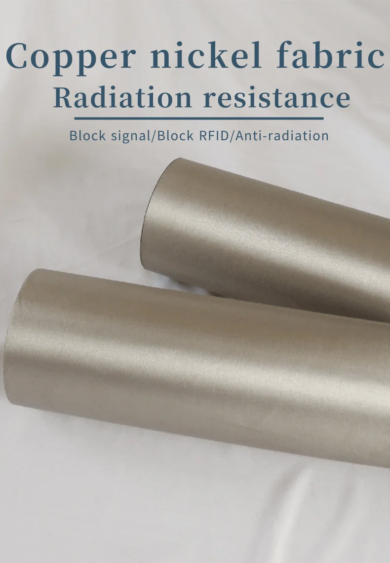 Copper & Silver EMI Faraday Shielding Fabric - RF & RFID Protection, OEM