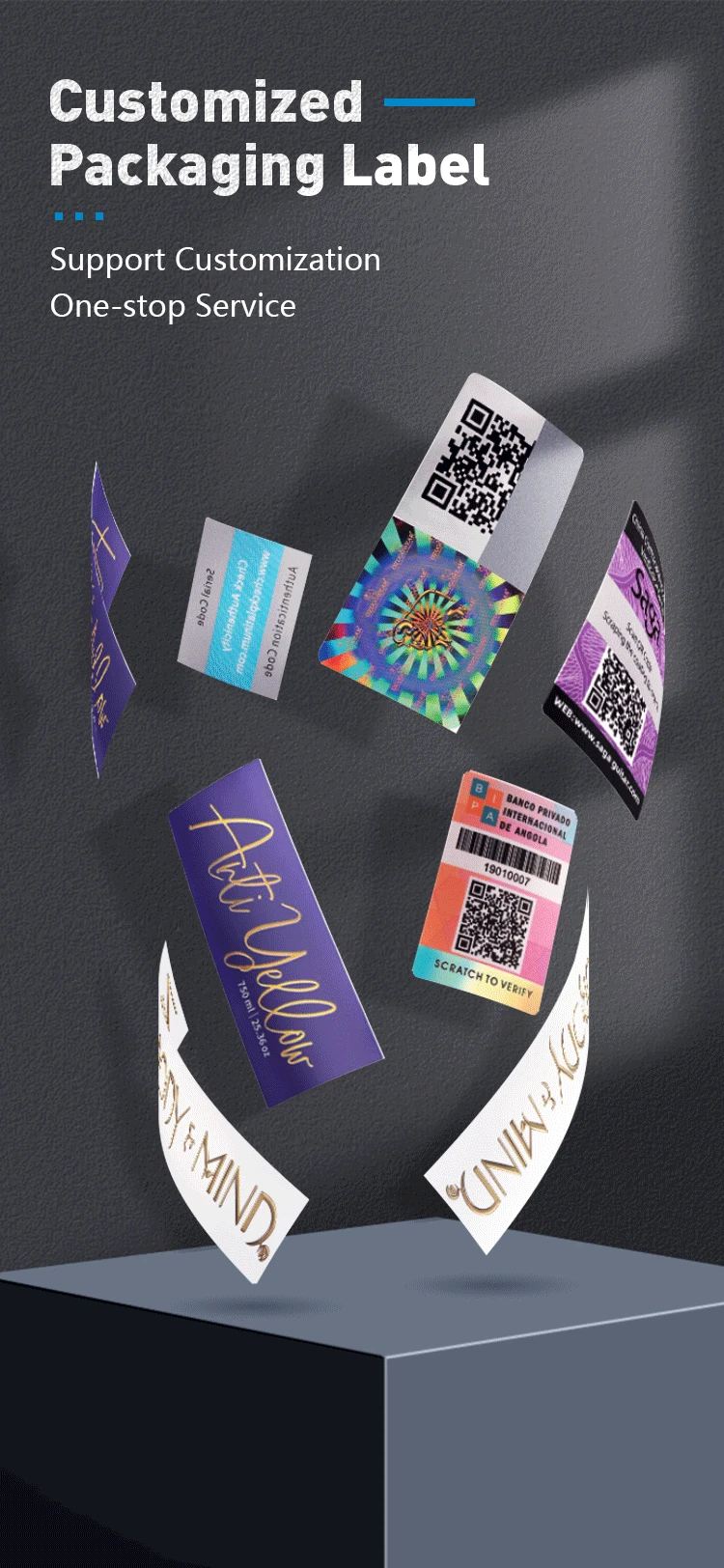 Custom Vinyl Sticker Printing Labels Glossy Transfer Stickers Etiquetas ...