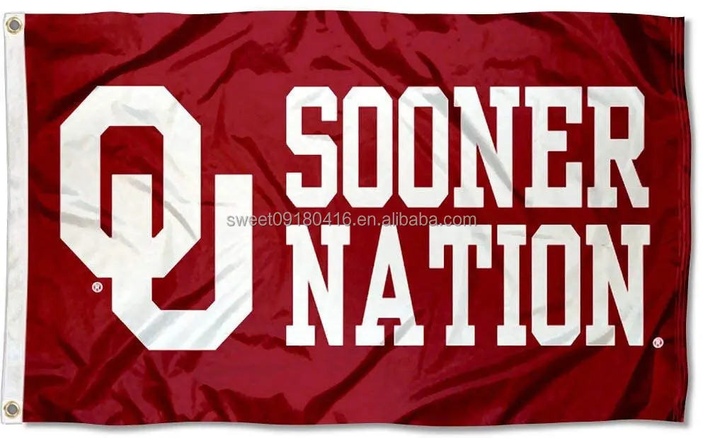3*5 Ft Ncaa Oklahoma Boomer Sooners Single Sided Indoor Or Outdoor ...