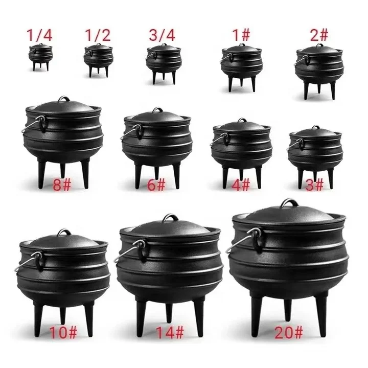 All sizes Pre-seasoned cast iron south africa potjie pot| Alibaba.com