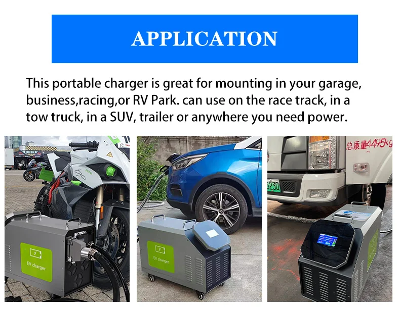 New Energy 7kw Dc Ev Charger Movable Evse Solar Ev Charging Mobile Dc ...