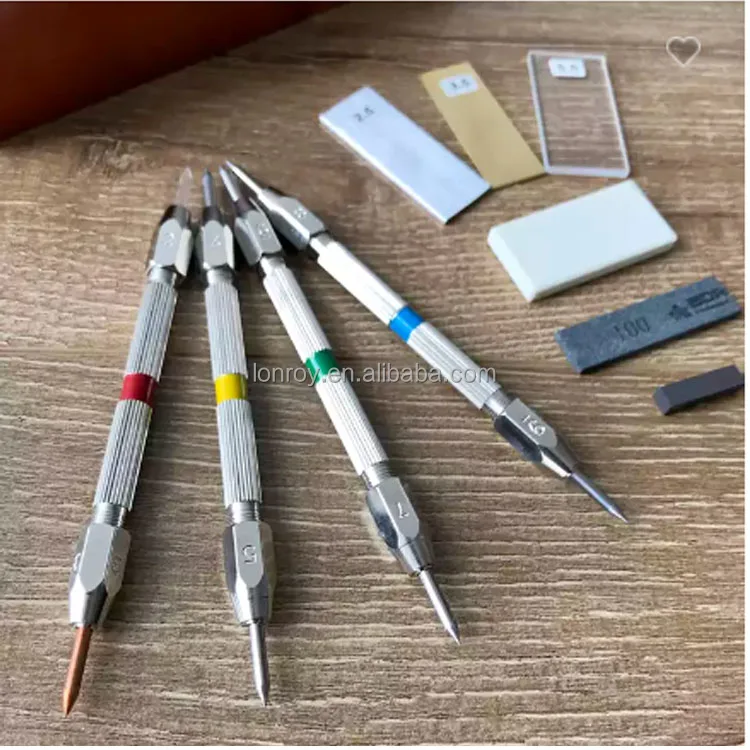 Mohs Hardness Pen Grade 2-9 Mineralab Floor Tile Glass Rock