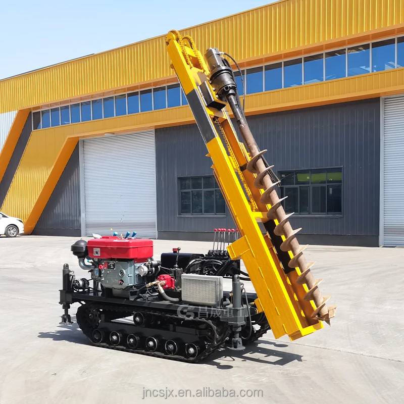 Multifunctional Diesel Powered Hammer Guardrail Pile Driver Hydraulic ...