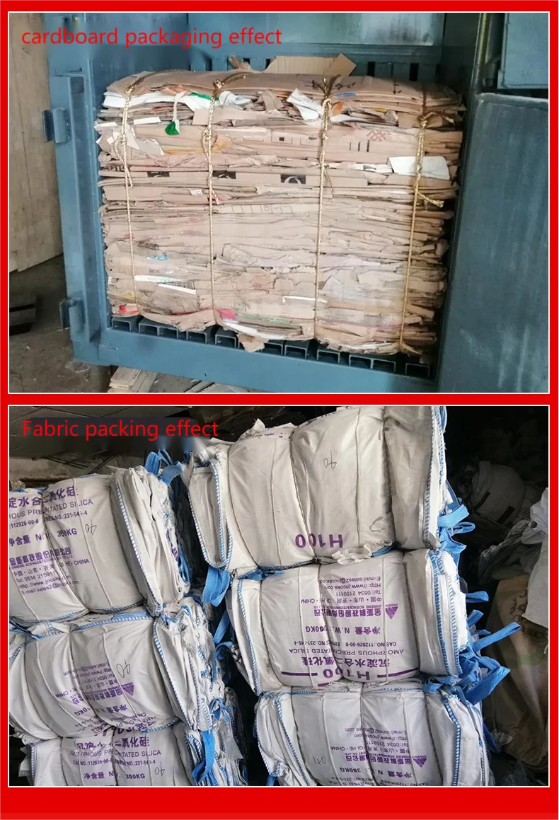 Hydraulic Carton Compress Baler Machine/cardboard Baling Press Machine ...