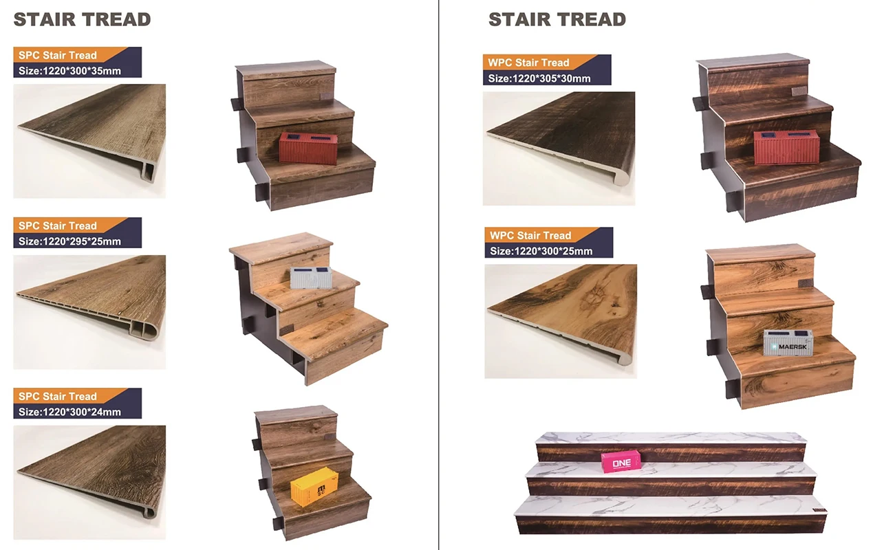 Eased Edge WPC Stair Treads for Outdoor Steps - OEM | Wholesale