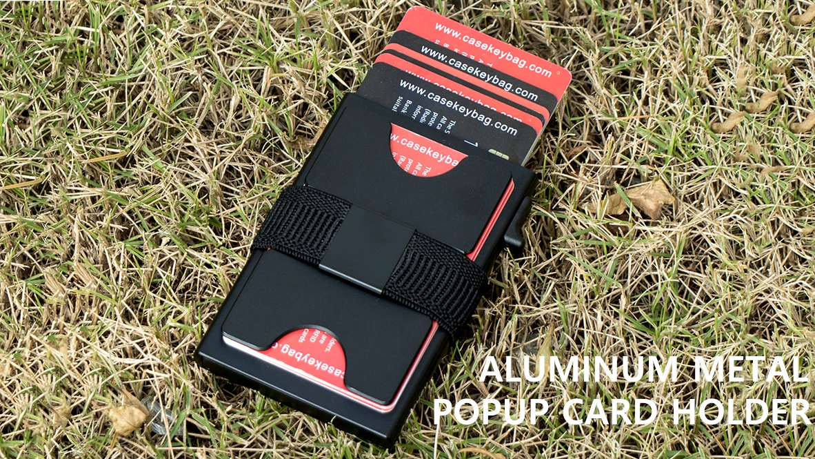 Casekey Wholesale Slim Rfid Aluminum Popup Wallet Ultra Thin Front ...