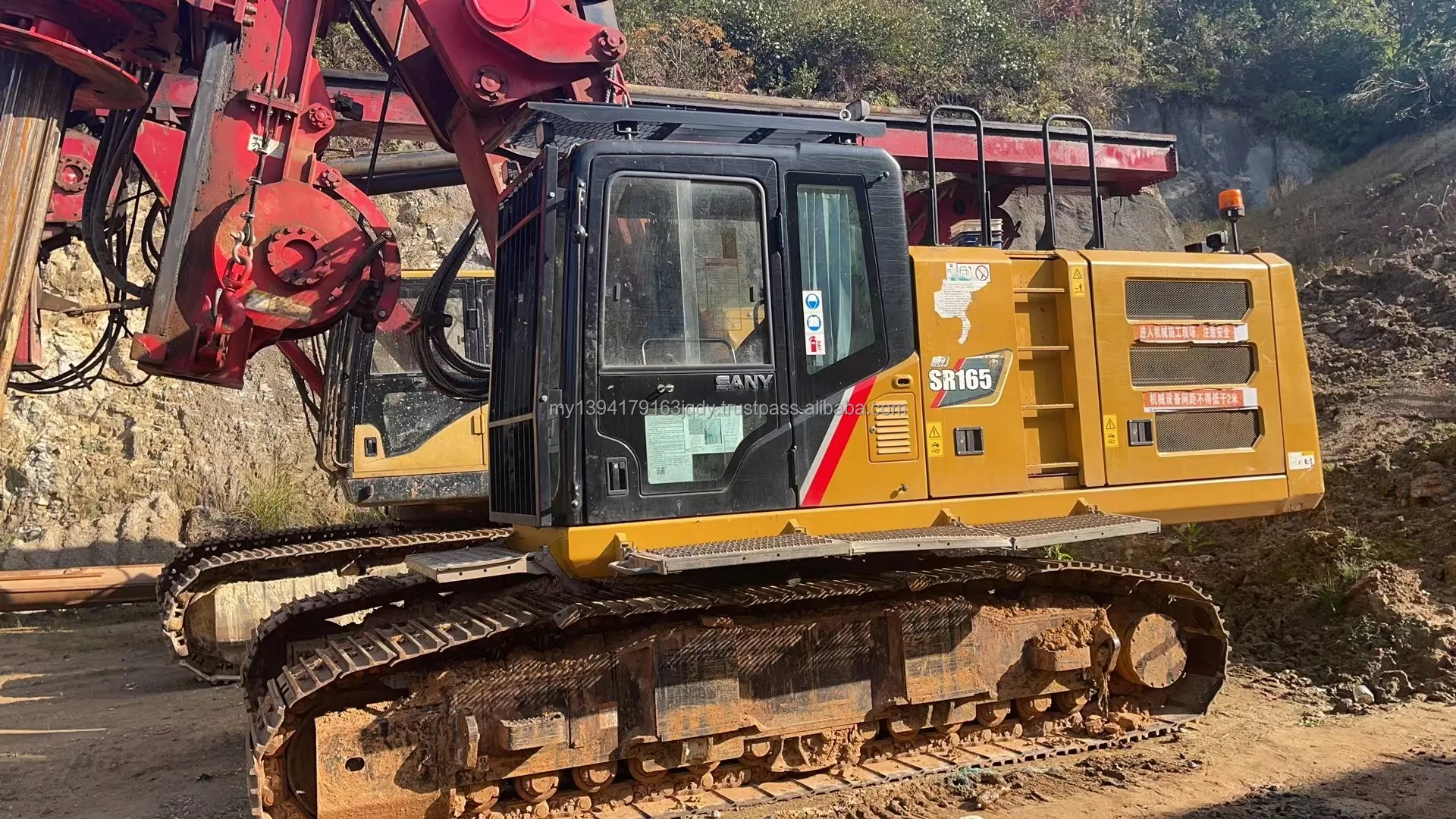 Sany SR165 S155R Interlock Kelly Bar Rotary Drilling Rig Pile Driver ...