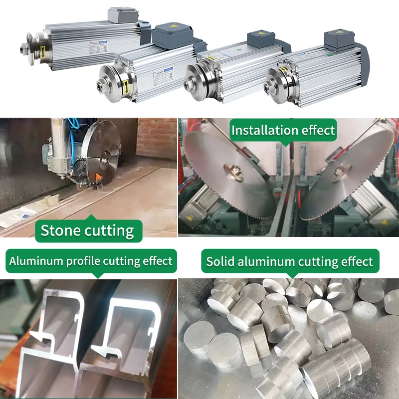 3KW 3000rpm Saw Blade Cutting Spindle Power Head Clamping